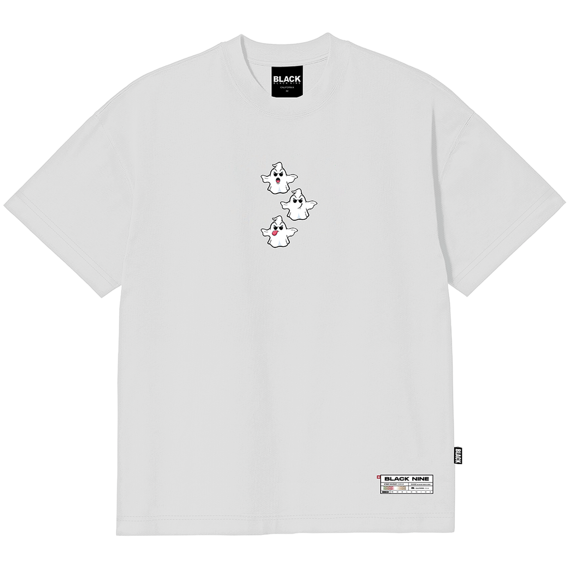 Camiseta Black Nine Trhee Ghost - Branca